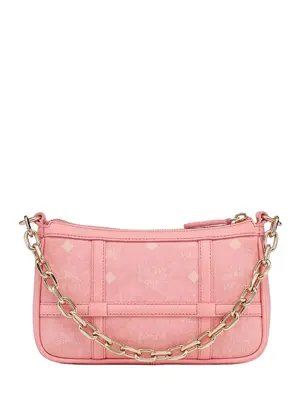 Mcm MCM Aren Shoulder Bag Blossom Pink Visetos
