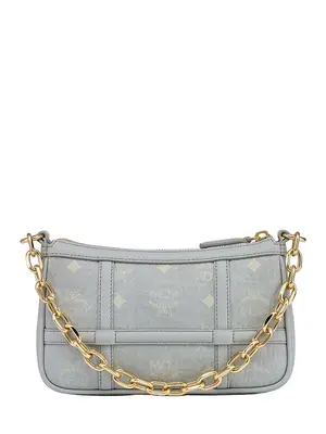 Mcm MCM Aren Shoulder Bag Misty Gray Visetos