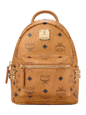 Mcm MCM Stark Bebe Boo Backpack Cognac