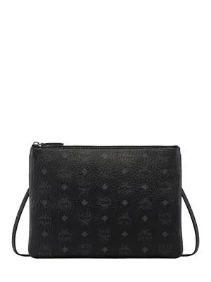 Mcm Visetos Original Crossbody Pouch - Black