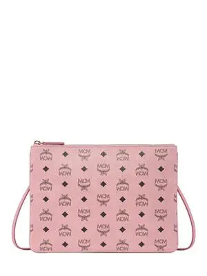Mcm Visetos Original Crossbody Pouch - Soft Pink