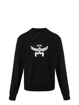 Mcm Classic Logo Sweatshirt - Black