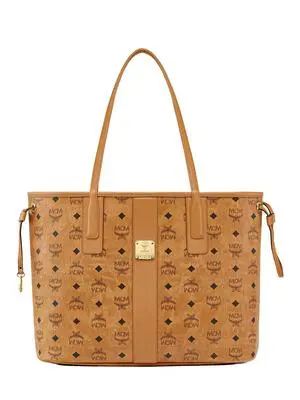 Mcm Reversible Liz Shopper - Cognac