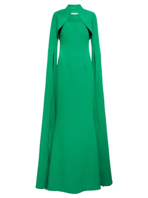 Safiyaa Crêpe Gown - Green
