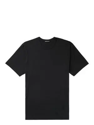 JAMES PERSE Luxe Lotus Slim-fit Cotton-jersey T-shirt - Black