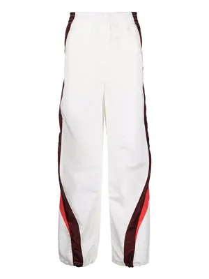 MARINE SERRE Side-stripe Track Pants - White