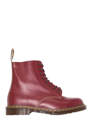 Dr. Martens 1460 Leather Ankle Boots - Red