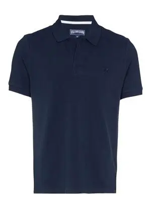 Vilebrequin Palatin Cotton Polo Shirt Blue