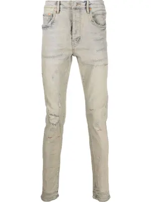 PURPLE BRAND Distressed Skinny Jeans - Blue