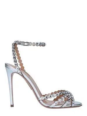 AQUAZZURA Tequila Sandals 105 - Silver