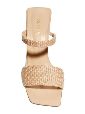 Cult Gaia Rene Woven Heel Sandals - Natural