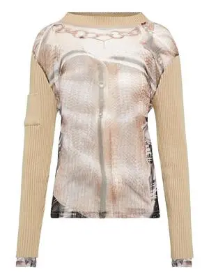 Y/project Cotton Jersey Hoodie - Beige