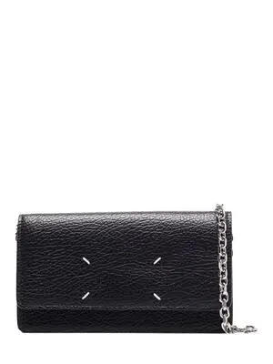 MAISON MARGIELA Four-stitch Leather Shoulder Bag - Black