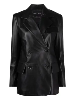 PROENZA SCHOULER Proenza Schouler Single-Breasted Leather Blazer