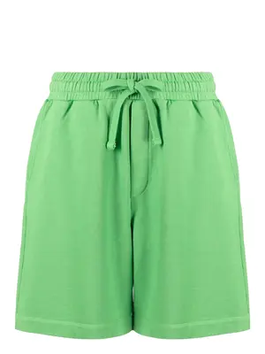 Nanushka Organic Cotton Drawstring Shorts - Green