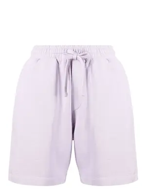 Nanushka Drawstring Organic Cotton Shorts - Purple