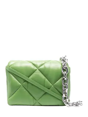 STAND STUDIO Quilted Flap Tote Bag - Green