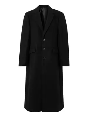 Wardrobe.NYC Wool Tailored Coat - Black
