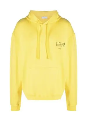 IH NOM UH NIT Logo-print Cotton Hoodie - Yellow