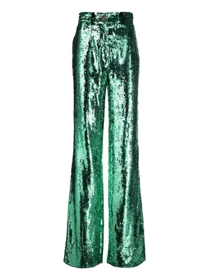 Philipp Plein Sequin-embellished Trousers - Green