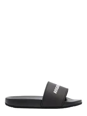 Axel Arigato Logo-print Slides - Black