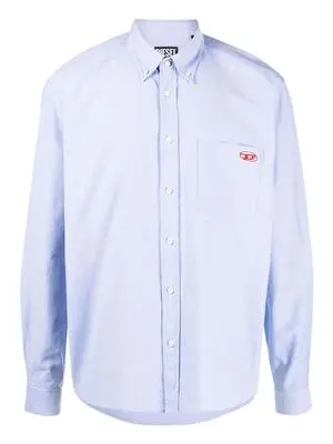 DIESEL® Logo-patch Button-down Shirt