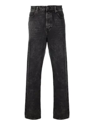 DIESEL® 1995 Straight Leg Acid Wash Jeans - Black