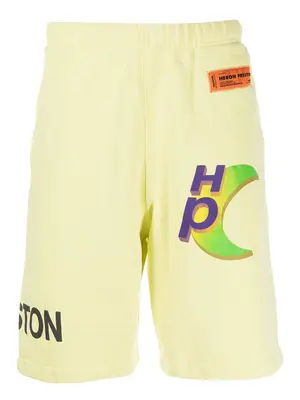 Heron Preston Logo-print Track Shorts - Yellow