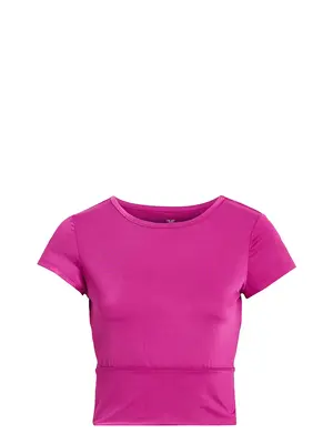 Heroine Sport Cutout Stretch-jersey Top - Fuchsia