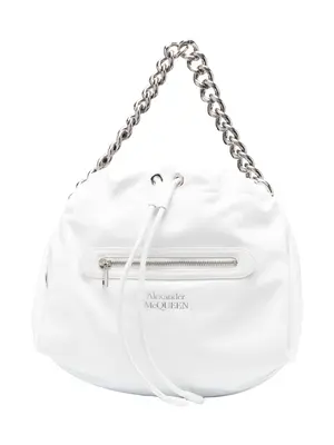 Alexander McQueen The Ball Bundle Shoulder Bag - White
