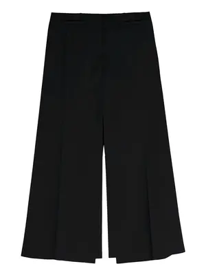Victoria Beckham Tailored Wool Midi Skirt - Black