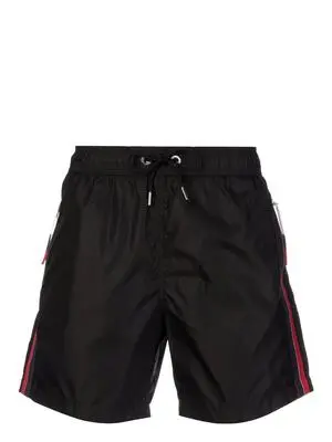 Moncler Logo-patch Swim Trunks - Black