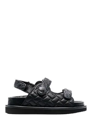 KURT GEIGER Quilted Touch-Strap Sandals