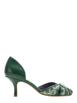 STUDIO CHOFAKIAN Leather Sarah Pumps - Green