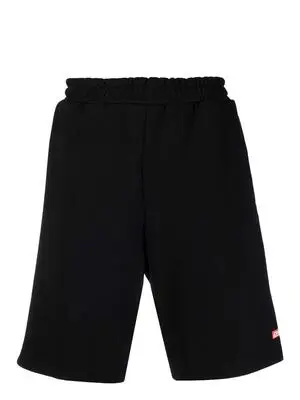 DIESEL® Logo Patch Track Shorts - Black
