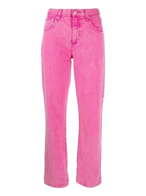 Michael Kors Mid-rise Straight Jeans - Pink