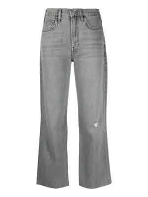 FRAME Le Jane Straight-leg Jeans - Grey