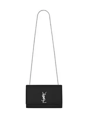 Saint Laurent Saint Laurent Kate Grained Leather Shoulder Bag Black