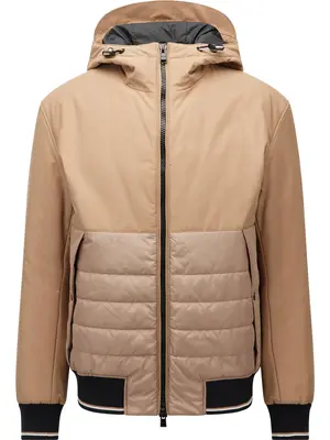 BOSS Quilted Panel Jacket - Beige