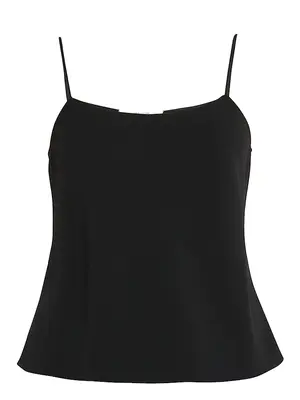 THE ROW THE ROW Biggins Matte Satin Camisole Top Black