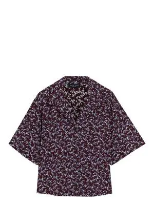 Rag & Bone Reed Floral-print Shirt - Burgundy