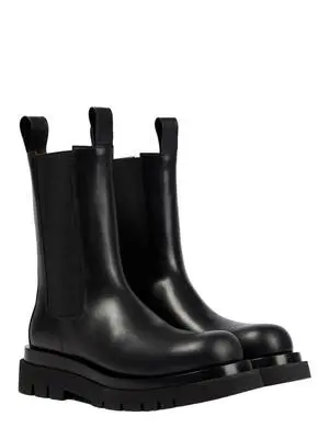 BOTTEGA VENETA Bottega Veneta Lug Leather Ankle Boots
