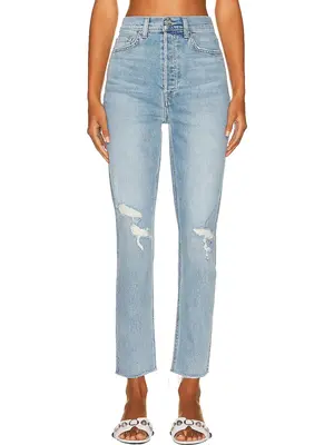 GRLFRND Piper Super High Rise Slim Jeans - La Jolla