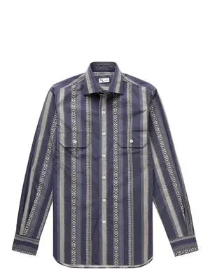 DOPPIAA Aantero Striped Cotton-poplin Shirt - Multi
