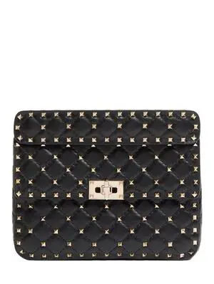 Valentino Garavani Medium Rockstud Spike Bag Black