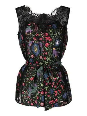 Shiatzy Chen Flowerful Collection Top - Black