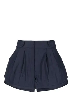 JUUN.J Double Layer Pleated Shorts - Blue