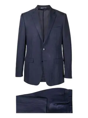 Canali Tailored Single-breasted Suit - Blue