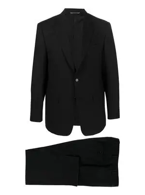 Canali Tailored Single-breasted Suit - Black