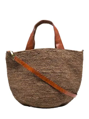 IBELIV Woven Basket Tote - Brown